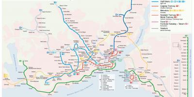 Istanbul subway map - Subway istanbul map (Turkey)